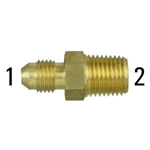 8-2404-12-12 - Male Connector - 37° JIC Flare - Brass