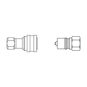 PCC-16 - ISO 7241-1 Series B - Ind'l Coupler - FP - Steel